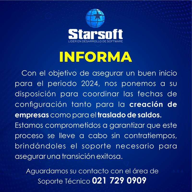 STARSOFT | ACTUALIZACIÓN RG90/2021 | DISPONIBLE
